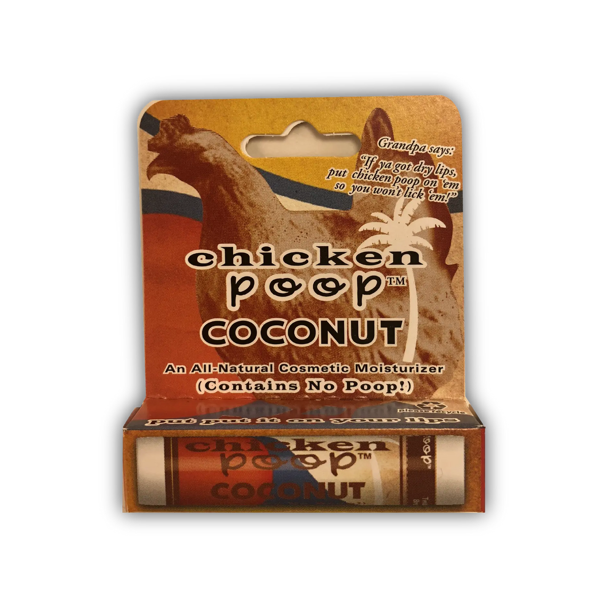 ChickenPoop COCONUT Lip Junk 1 tube – Chicken Poop Lip Junk