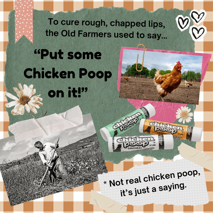 All Natural Chicken Poop Lip Balm - 0.15 oz Moisture Boost – Chicken ...