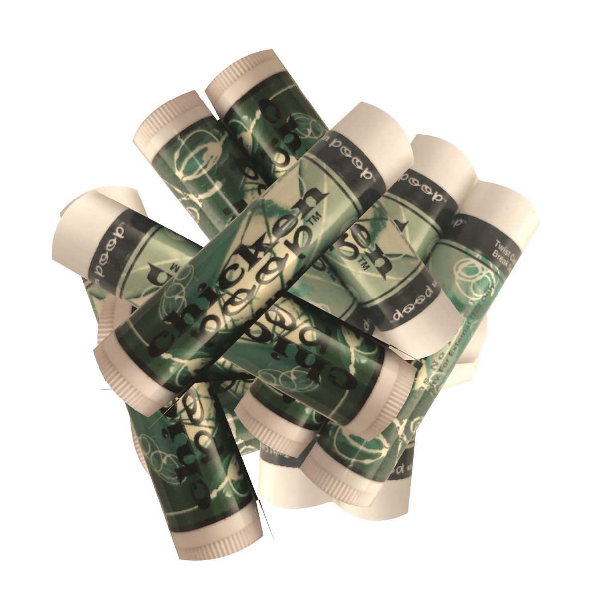 All the Poops! 5 tubes of each flavor! A Heap of ChickenPoop™ Lip Junk ...